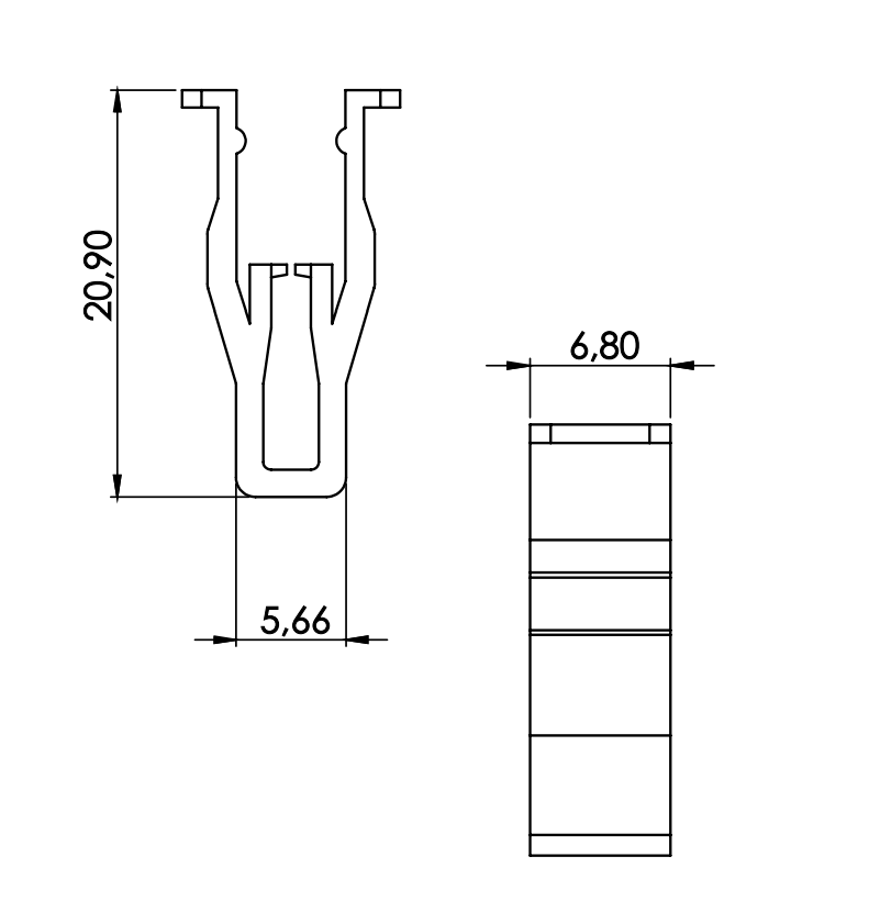 10 Grampos V Amarelo Console Central Multimídia Caixa De Fusíveis Botão ...